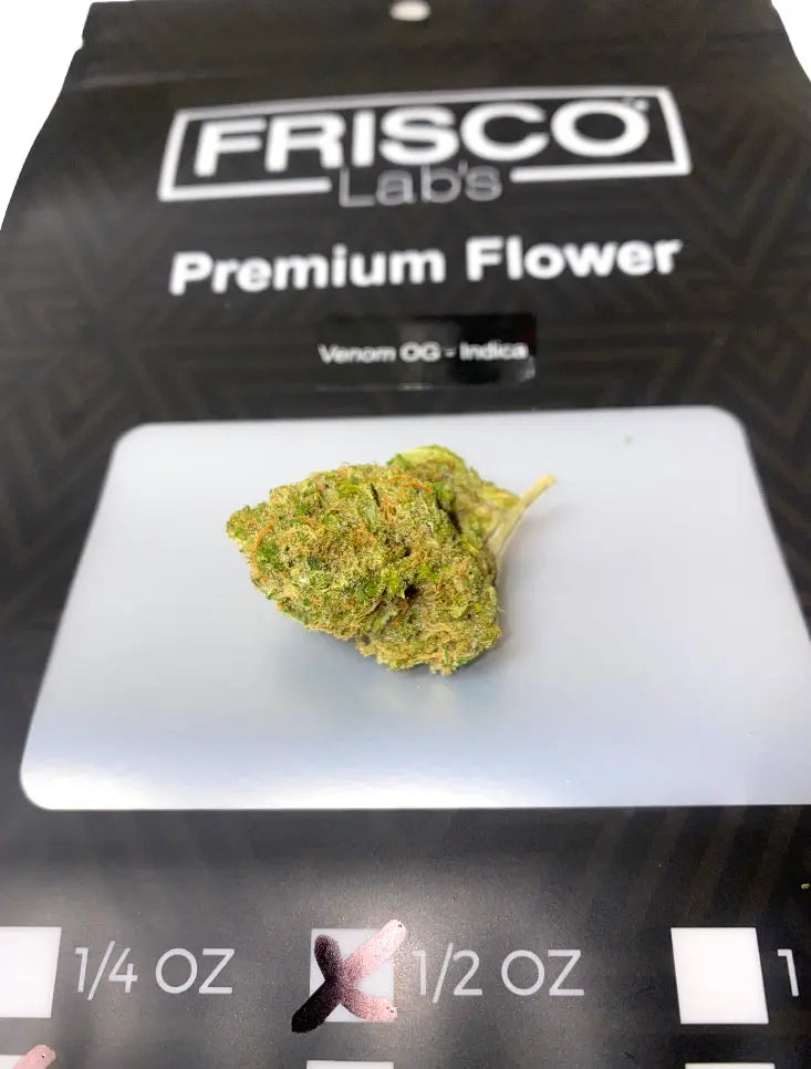 VENOM OG - INDOOR ORGANIC - CBD FLOWER - 1/2 OZ. 14 GRAMS – Frisco Labs ...